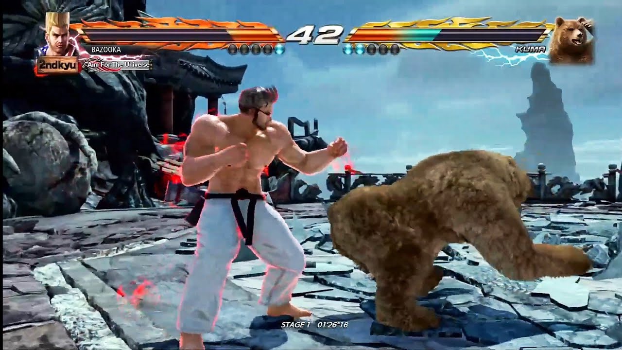 Tekken 7 : Kuma Funny moves🤣 | tekken 7 ulta 4k vedio #tekken7 # ...
