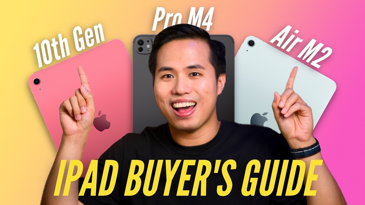 iPad Pro M4 vs iPad Air M2 vs iPad 10th Gen: A Filipino Buyer’s Guide - YouTube