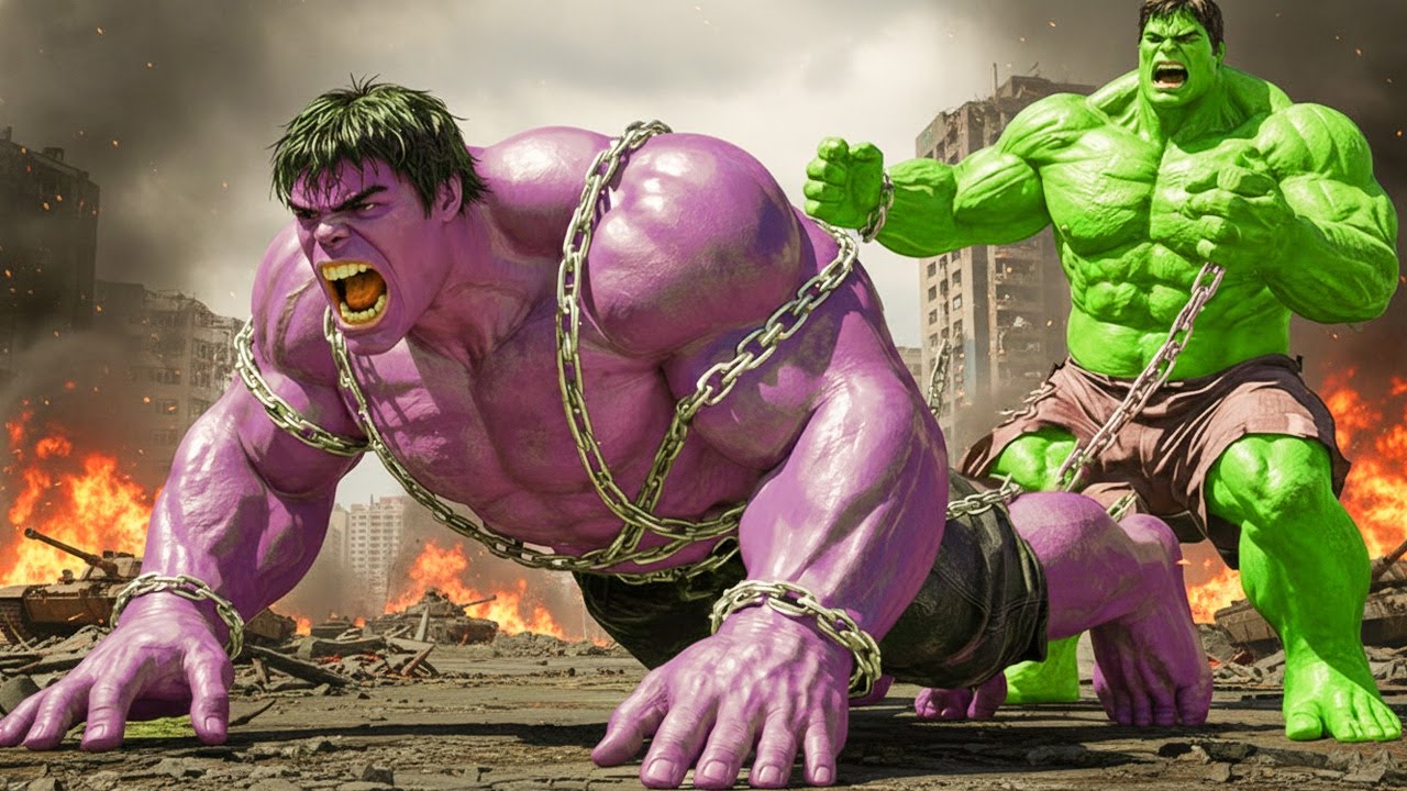 HULK vs PURPLE HULK LEGENDARY BATTLE! Ghost Town Showdown! A Final ...