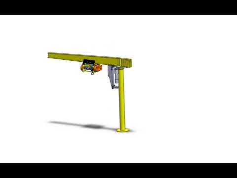 JIB CRANE ! CAD CAM SOLIDWORKS TUTORIAL - YouTube