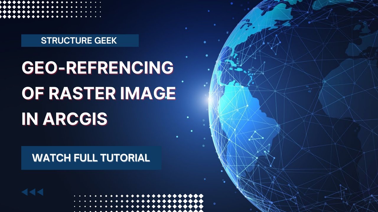 How to do Geo-referencing of a Raster Image in ArcGIS - YouTube