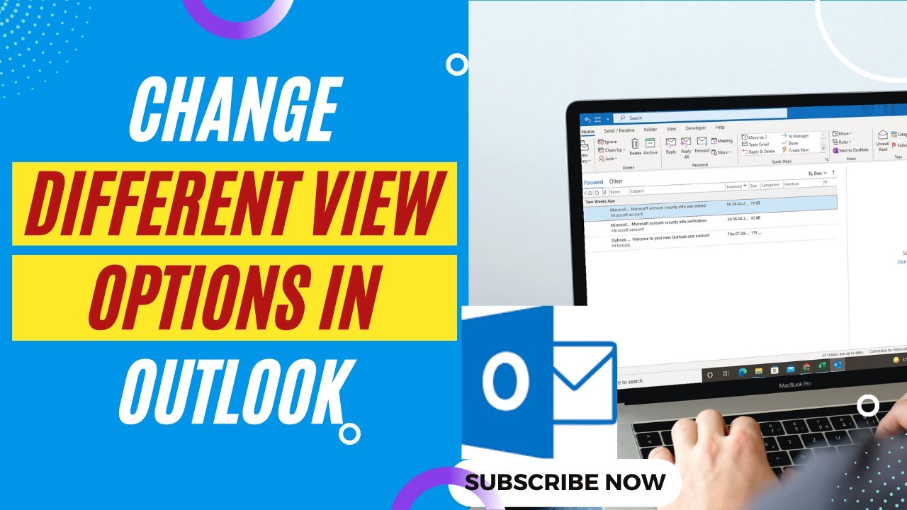 How to Change Different View Options In Outlook - YouTube