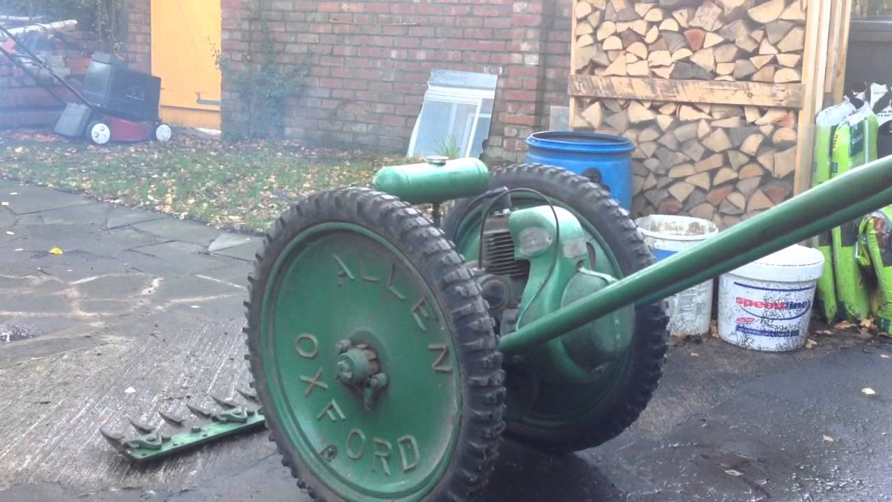 Oxford allen motor scythe - YouTube