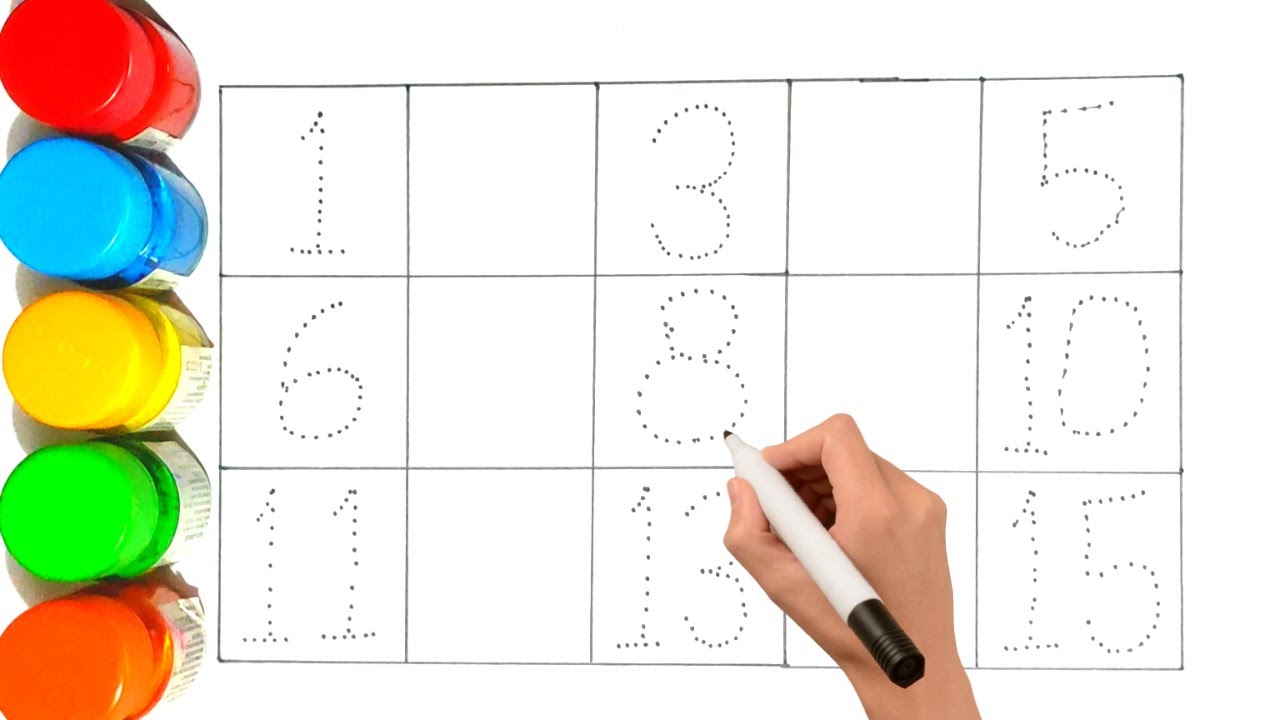 Learn to Counting 1 to 15 | 123 numbers |one two three, 1 से 100 तक ...