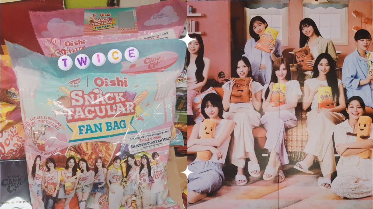 unboxing twice x oishi snacktacular fan bag || kpop vlog - YouTube