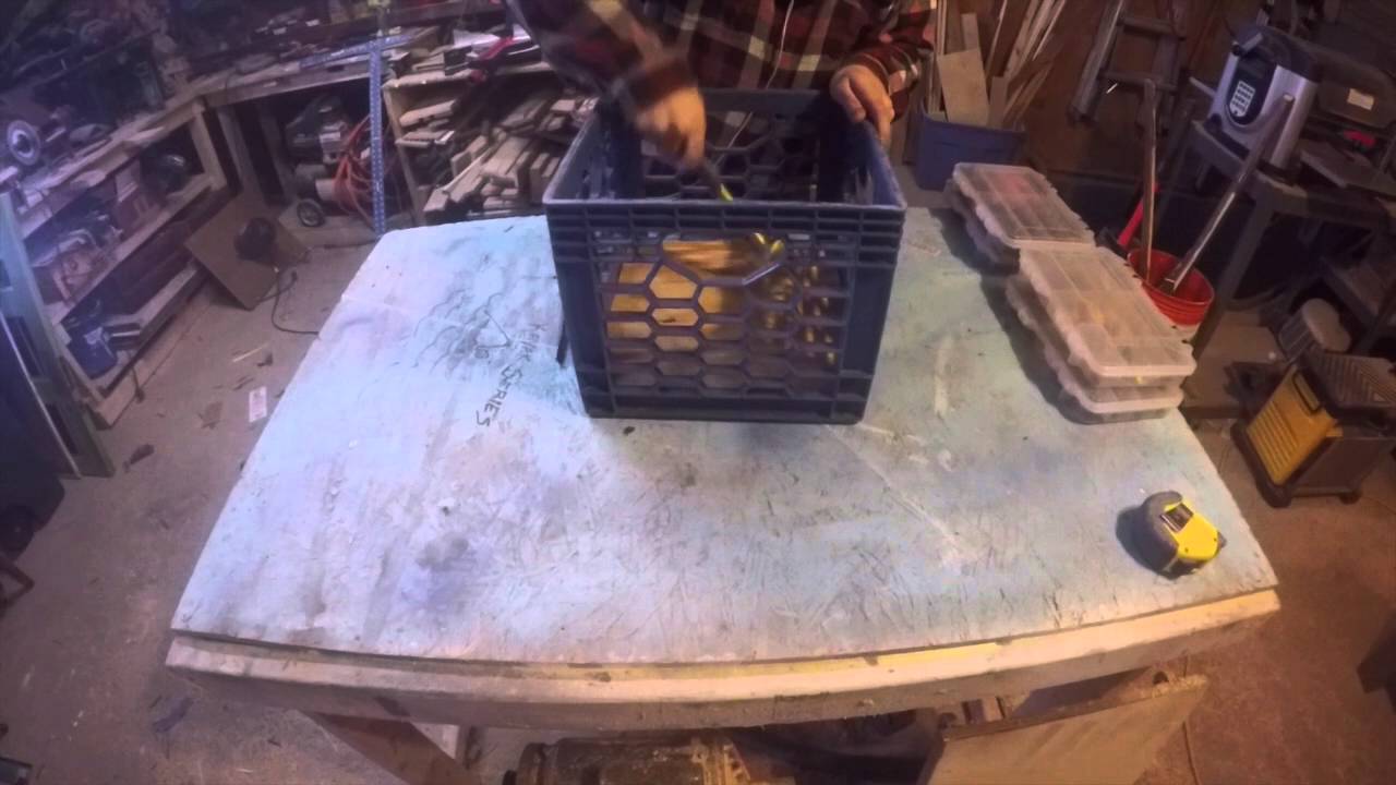 Kayak Series: Part 2 Milk Crate Gear and Tackle Storage - YouTube