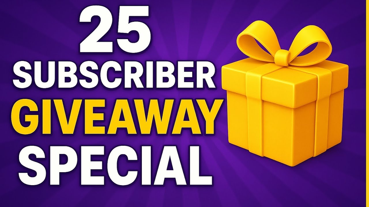 SPECIAL VIDEO OF 25 SUBSCRIBER SPECIAL GIVEAWAY🤫🤫 - YouTube