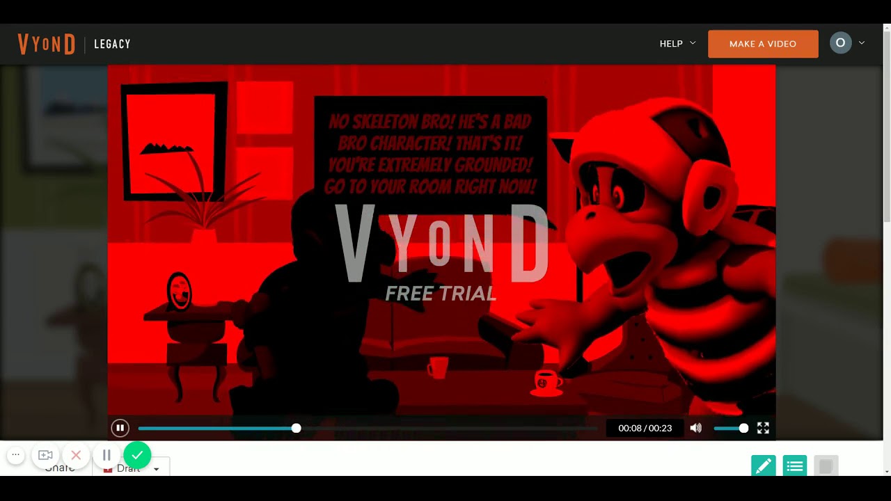 Dark Dry Bone Bro Says Yes Skeleton Bro/Grounded - YouTube