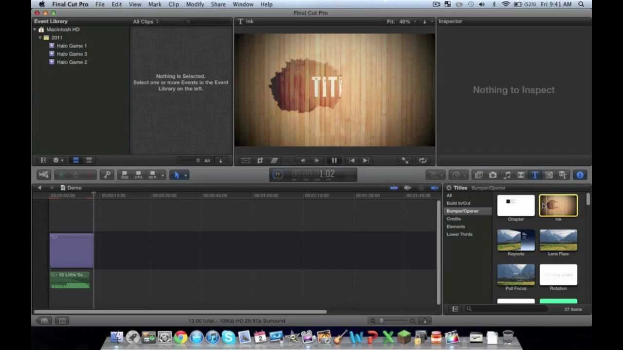 Final Cut Pro X Intro Tutorial Mac HD - YouTube