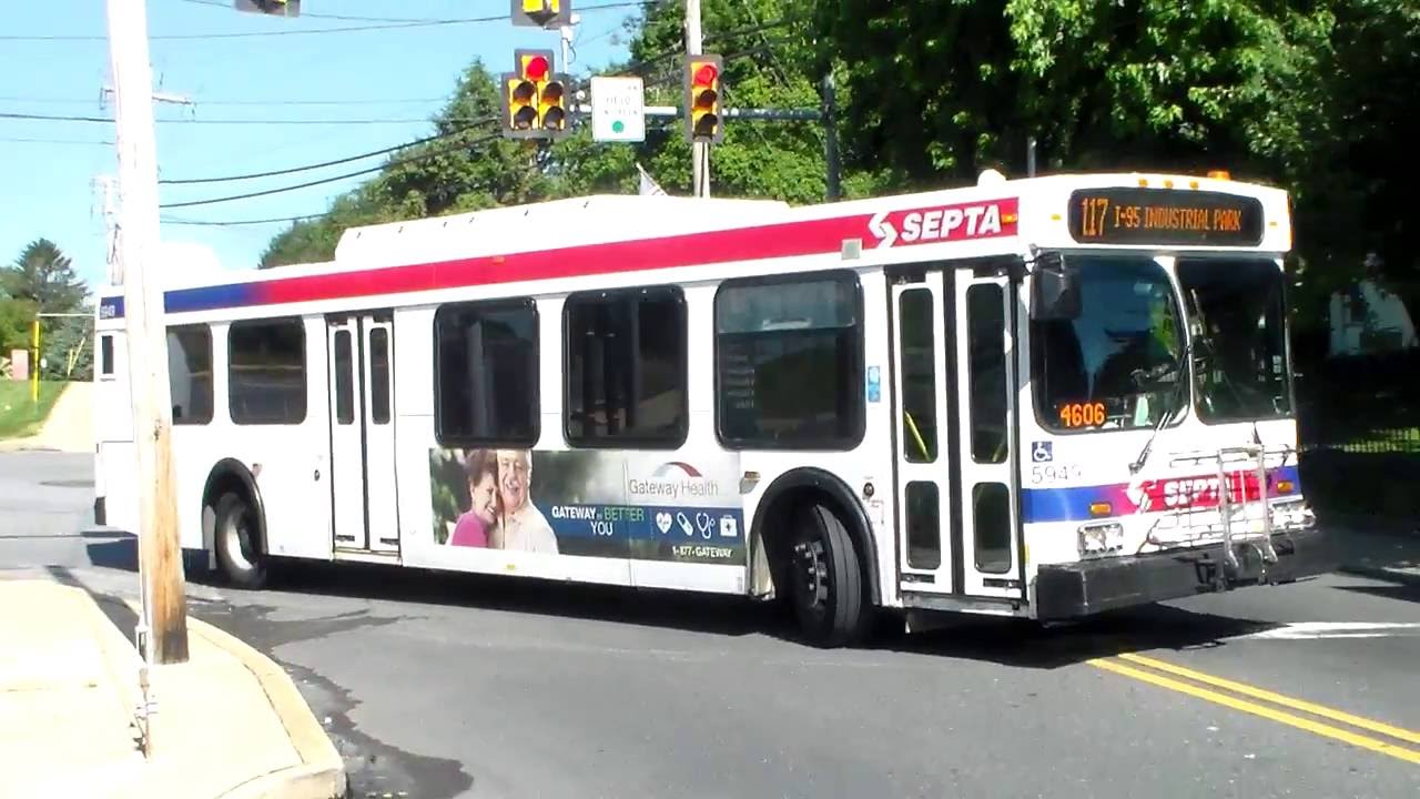 SEPTA BUS: NEW FLYER D40LF 5949 ON ROUTE: 117 PT3 - YouTube