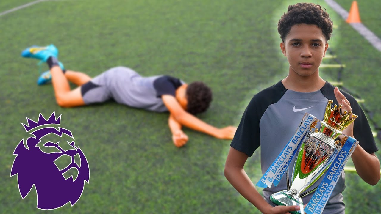KID RONALDO vs Premier League FITNESS TEST - YouTube
