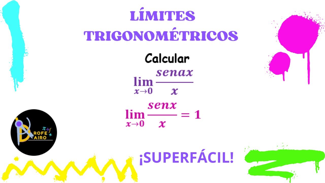 Límites trigonométricos con Sen(ax)/x de la forma más fácil - YouTube