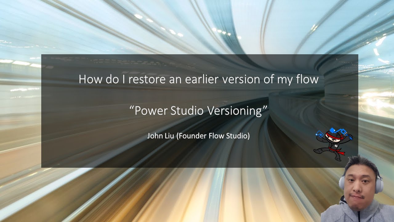 How do I restore an earlier version of my flow (Power Automate) - YouTube