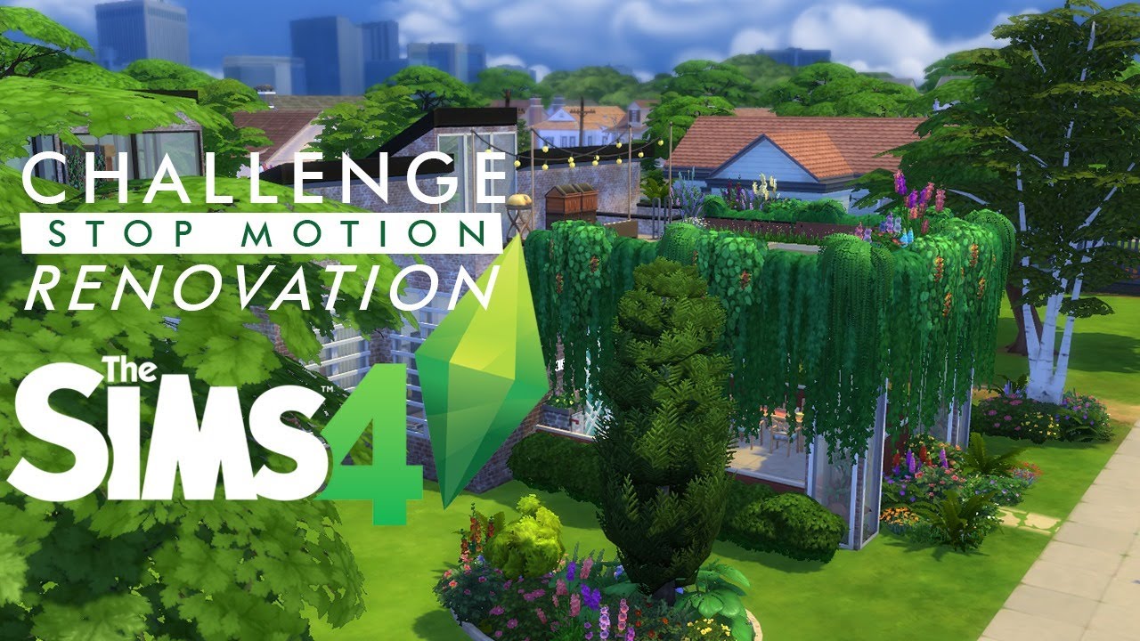 Challenge Construction - Sims 4 - Stop Motion Speed Build - YouTube