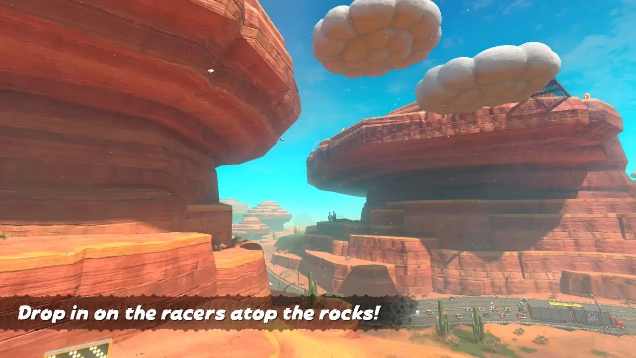 How to Get up Those Big Desert Rocks in Mario Kart World! Switch 2 Clip ...