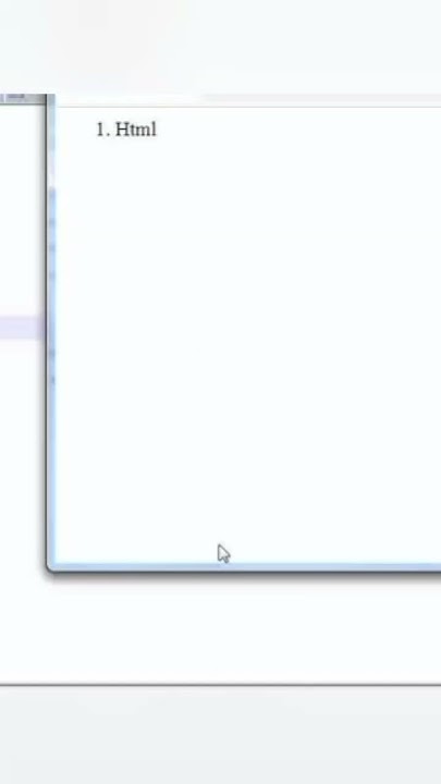 How to create a simple List in HTML #shorts #html #htmllist @Awadh_Technical_Course - YouTube