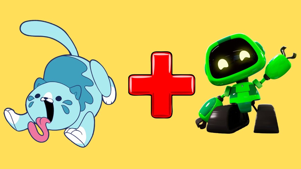 Poppy playtime chapter 3 Candy cat + boogie bot = ? - YouTube