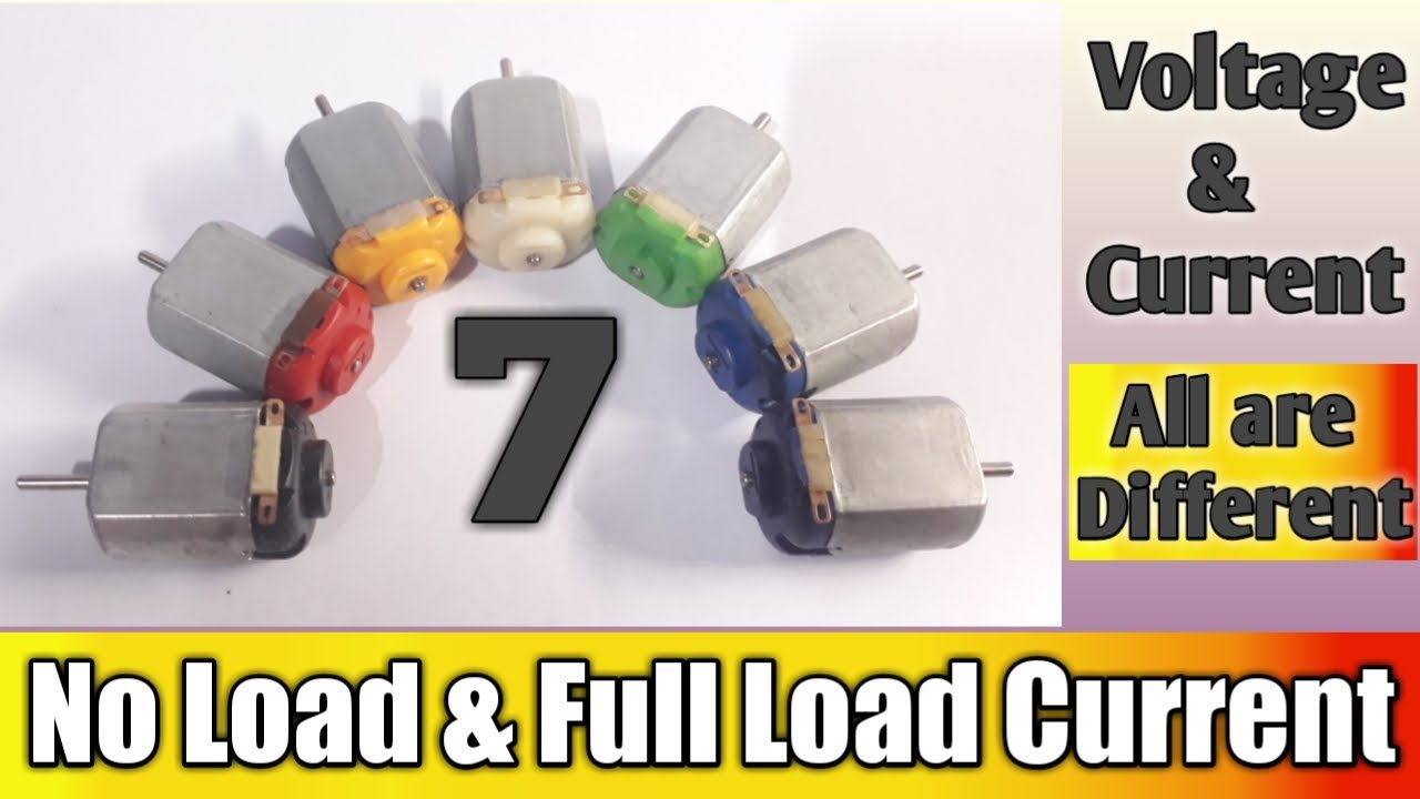 Different Types 3v Mini Motors, Voltage & Current Details - YouTube