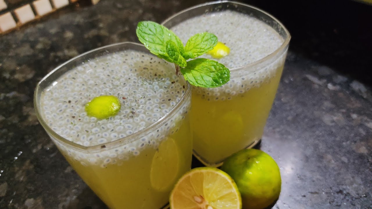 LIME 🍋JUICE WITH SABJA SEED // LIME 🥰🥰 - YouTube