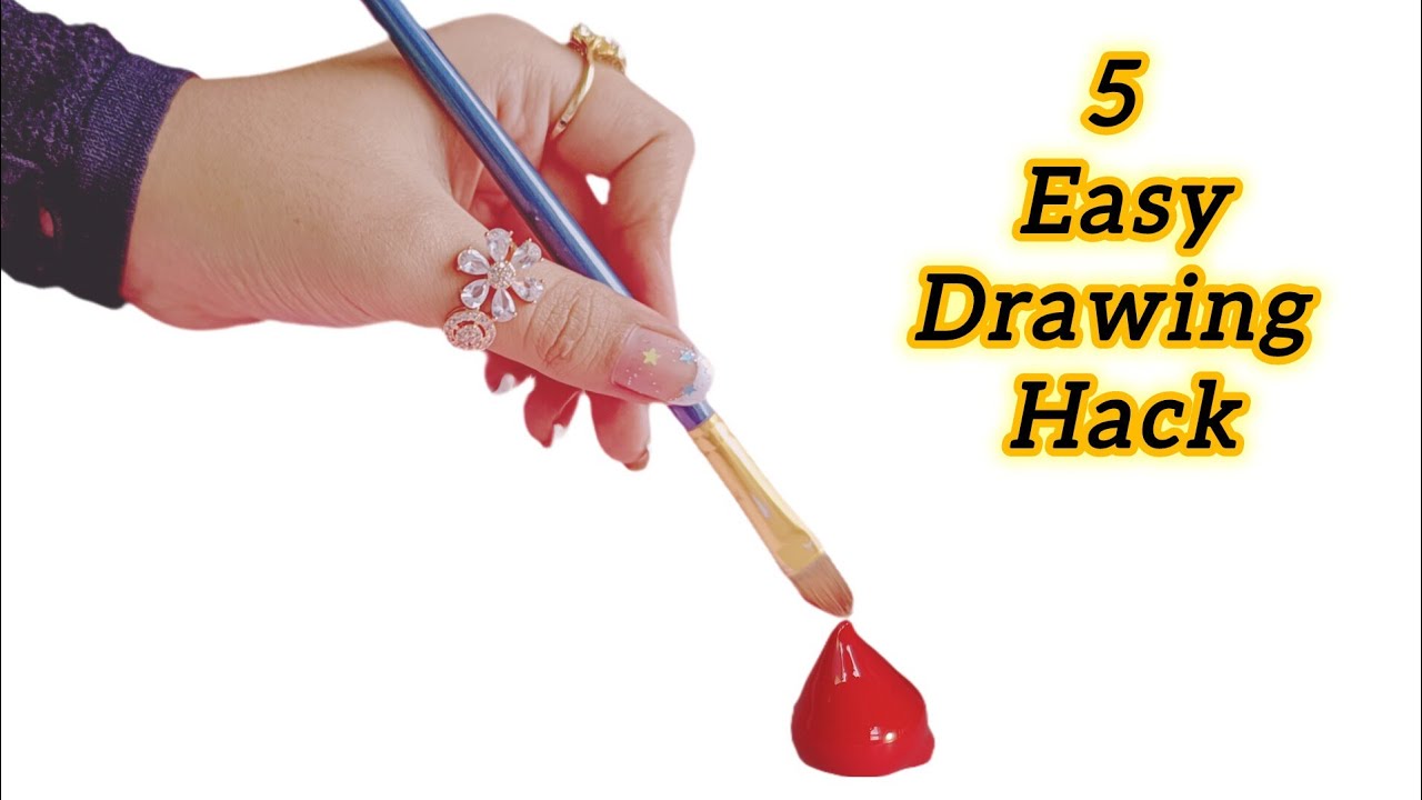 5 Easy art ideas || easy tips and hacks to draw - YouTube