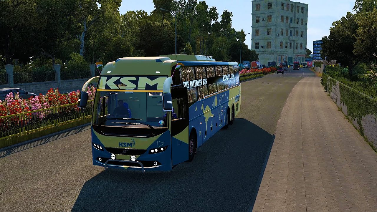 KSM Volvo Luxury Bus Indian Highway Driving🚌 | Euro Truck Simulator 2 ...