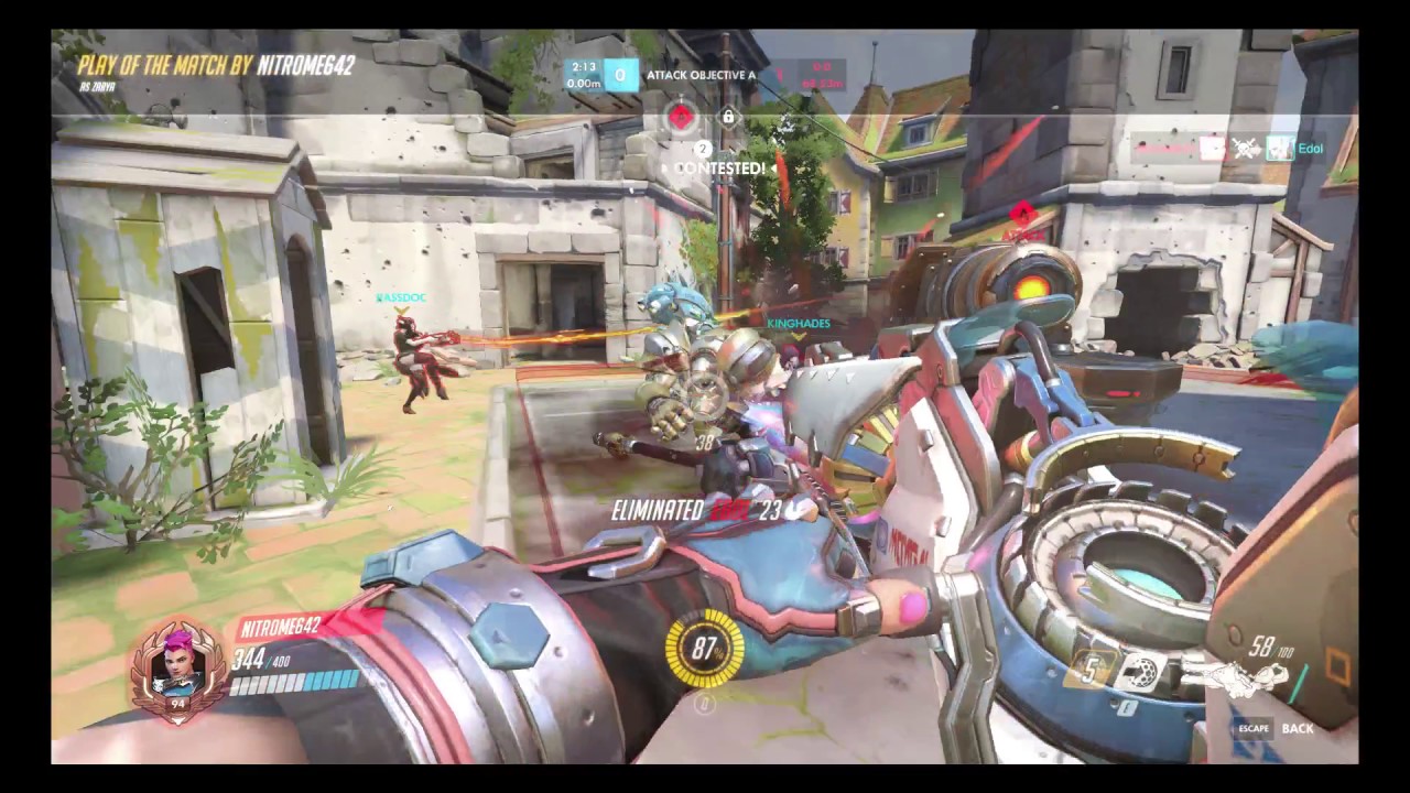 Clutch shield on reaper (overwatch) - YouTube