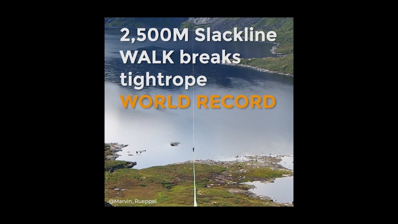 #Highline3k - The longest Slackline in the World - Highline in Norway ...