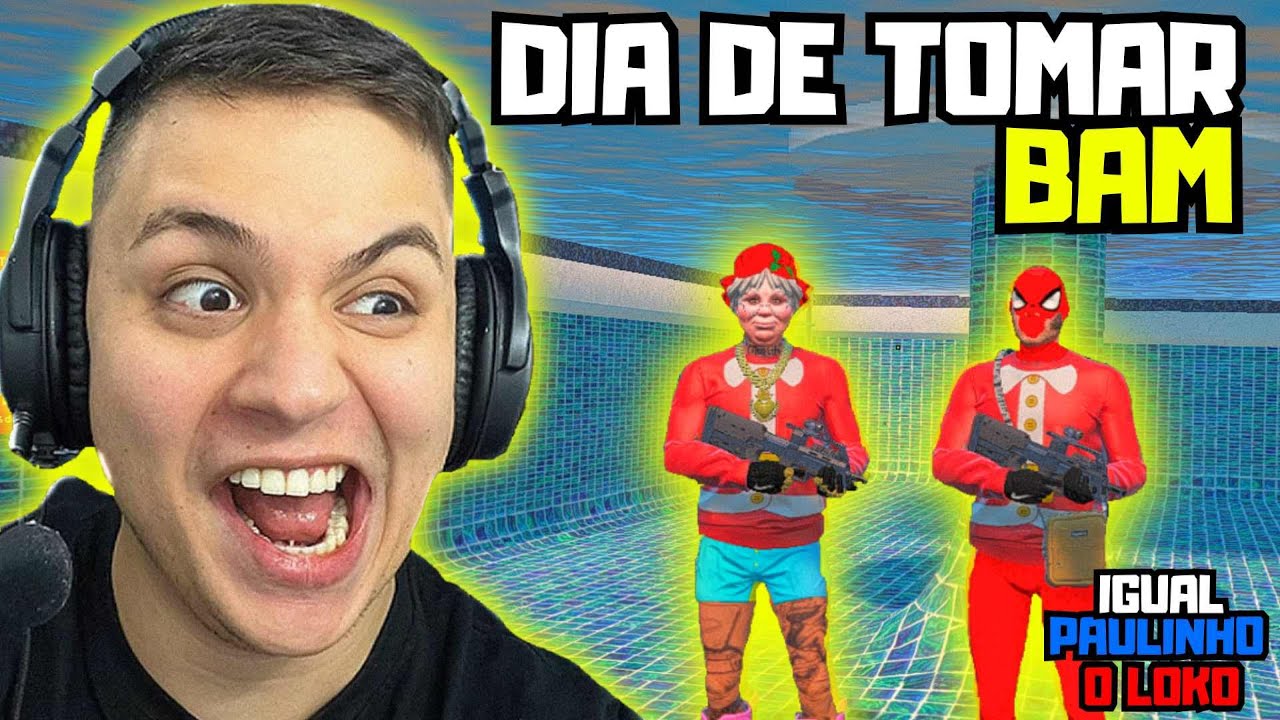 LIVE ATE TOMAR BAM no GTA RP 😂😂IGUAL (Paulinho o LOKO) LIVE GTA RP🤣 ...