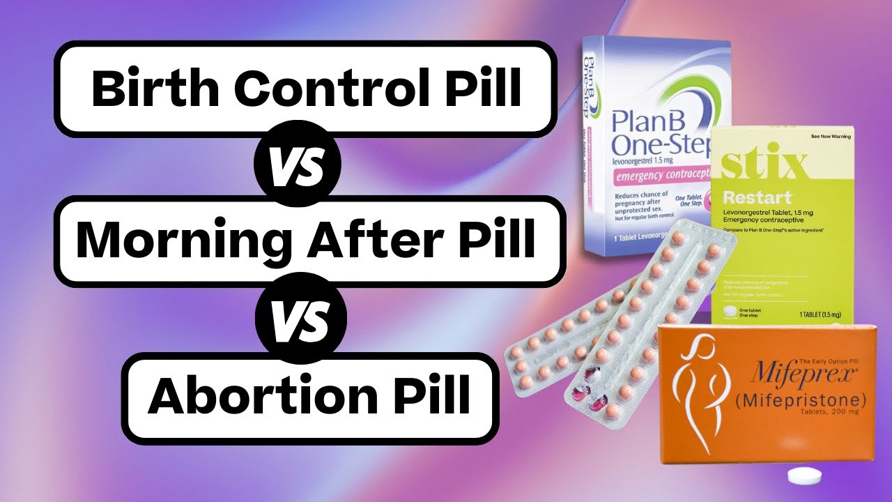 How to Use Birth Control vs Emergency Contraceptive vs Abortion Pill ...