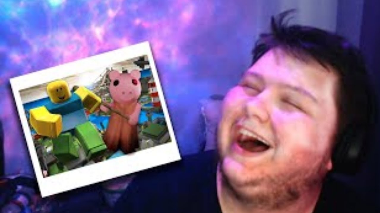 being the goat at roblox piggy w/ my sister - YouTube