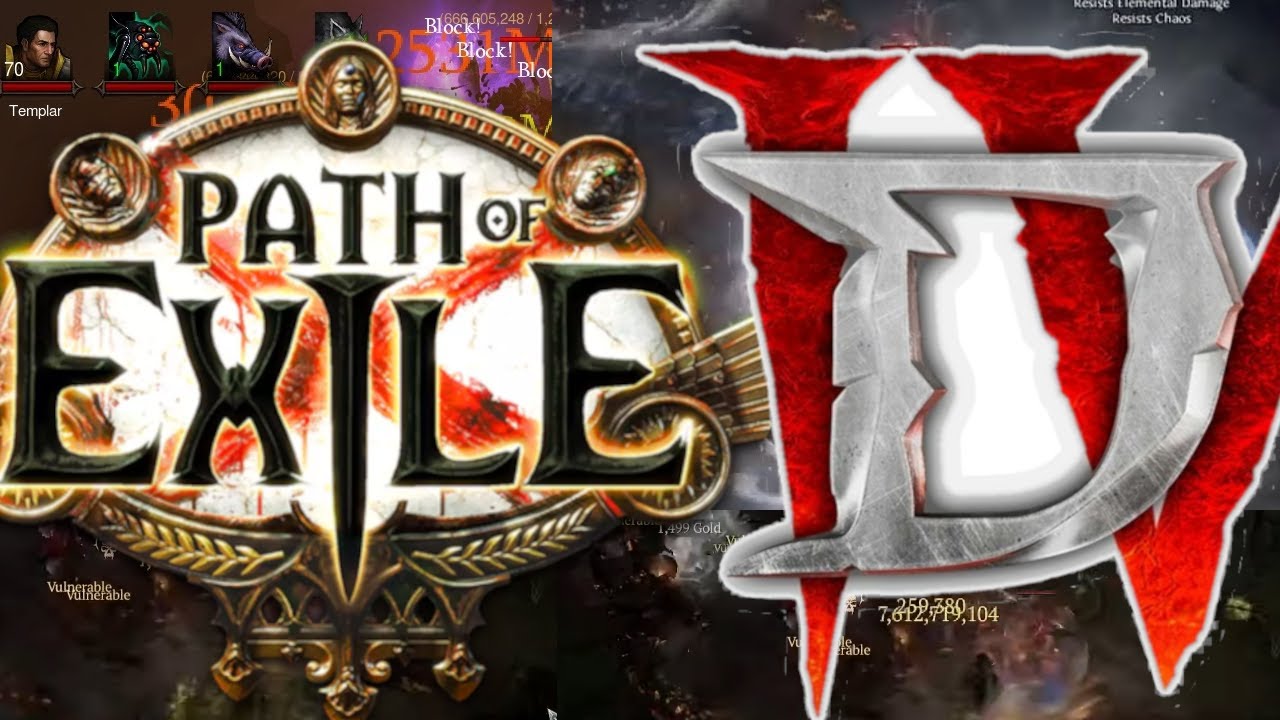 Diablo 4 vs POE Dungeons - Whirlwind Barb / Cyclone Slayer - YouTube