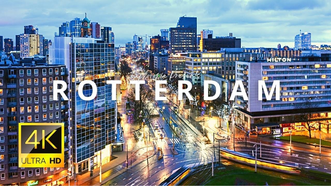 Rotterdam, Netherlands 🇳🇱 in 4K ULTRA HD 60FPS Video by Drone - YouTube