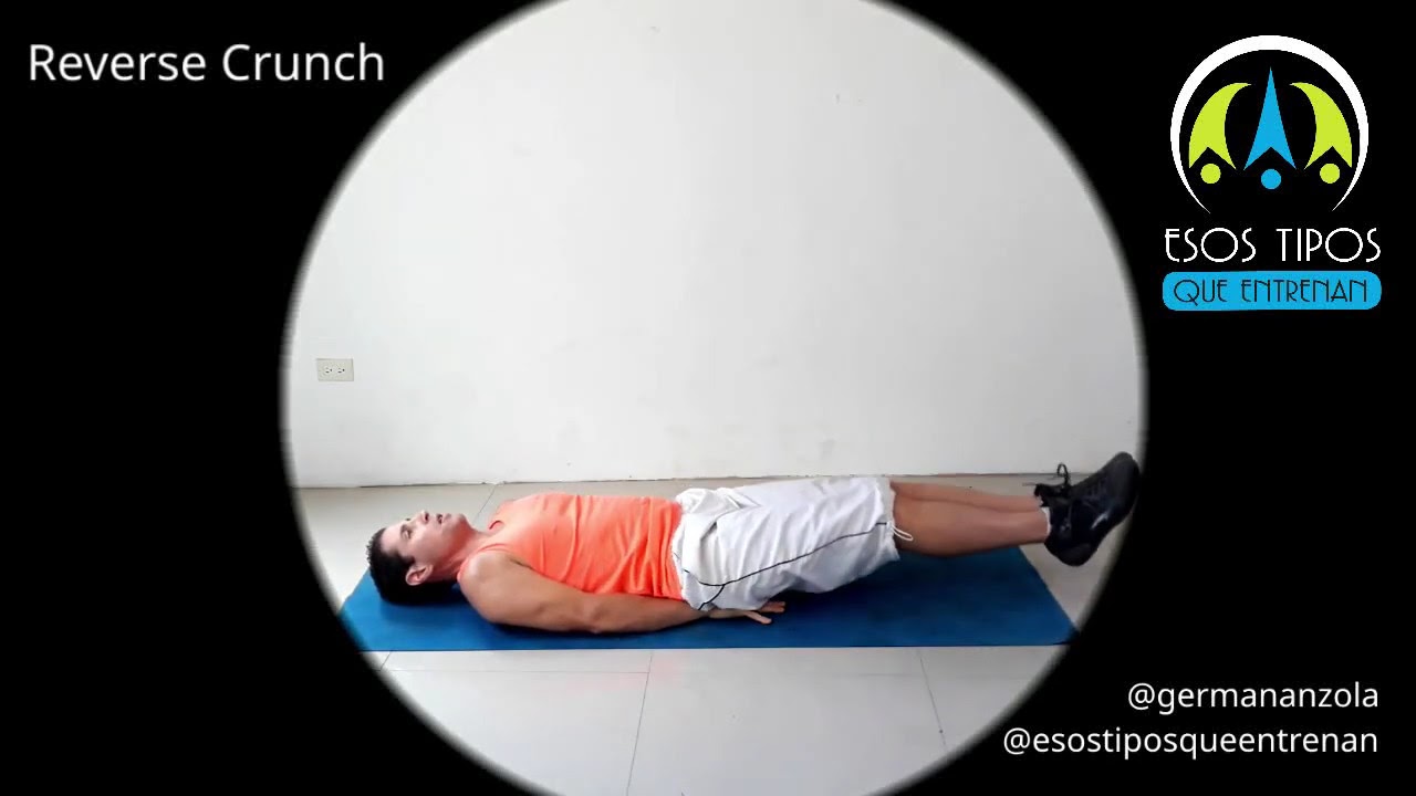 Reverse Crunch to extension (Crunch Inverso con piernas extendidas ...
