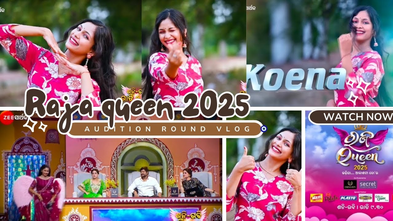 Raja queen 2025 "udija akash ta tora"(audition vlog )କଣ କଣ ହେଲାshooting ...