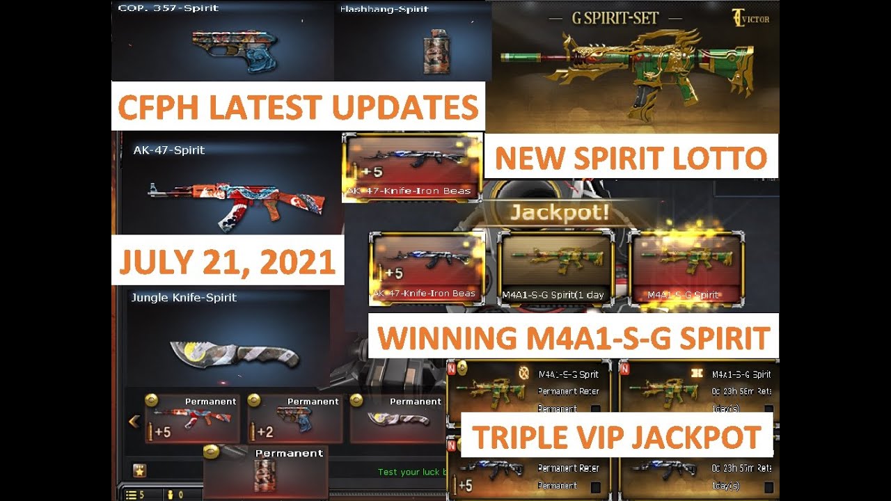 CrossFire Philippines:New Updates July 21, 2021 NEW SPIRIT LOTTO ...