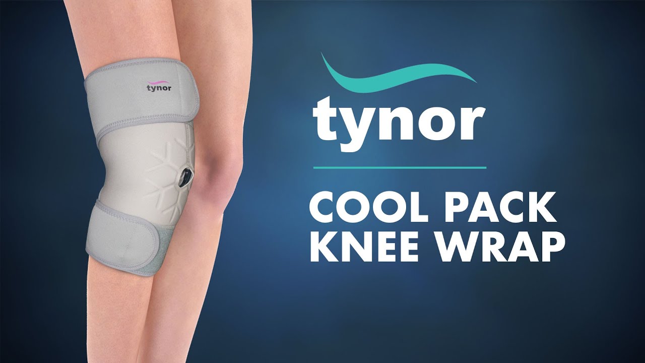 Tynor Cool Pack Knee Wrap for effective compression & cold therapy for post-surgical ...
