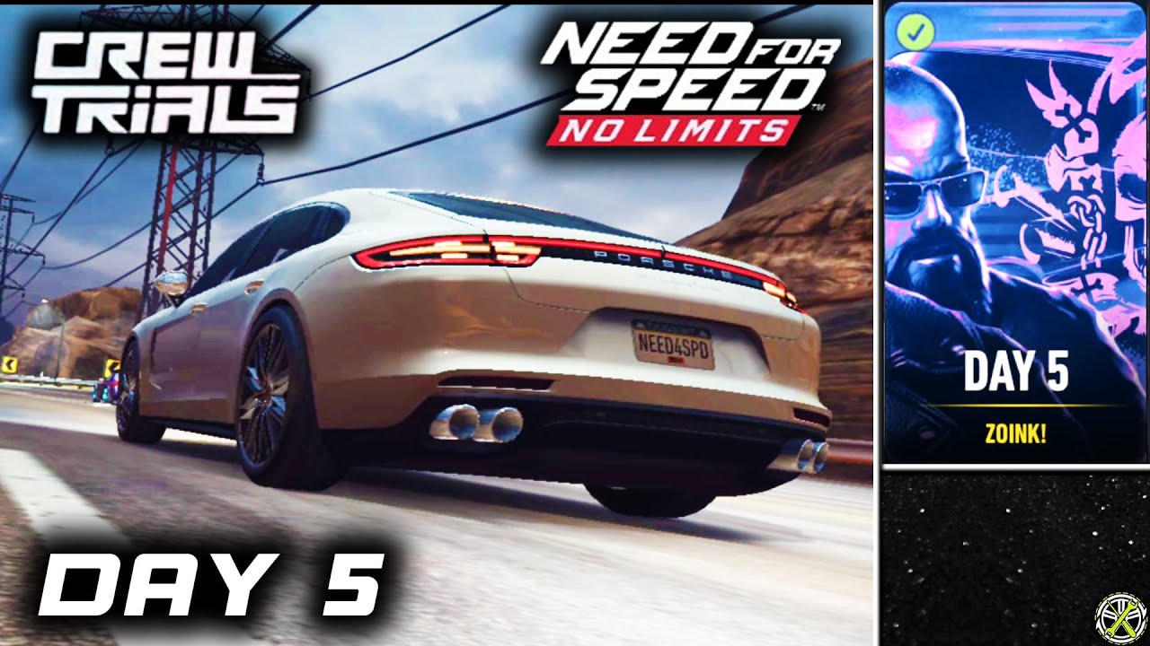 NFS No Limits | Day 5 - Porsche Panamera Turbo | Crew Trials - YouTube