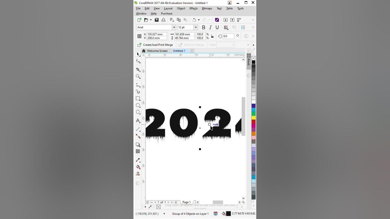 Text Effect | Corel Draw Tutorial |Corel Draw Design | Graphic Design - YouTube