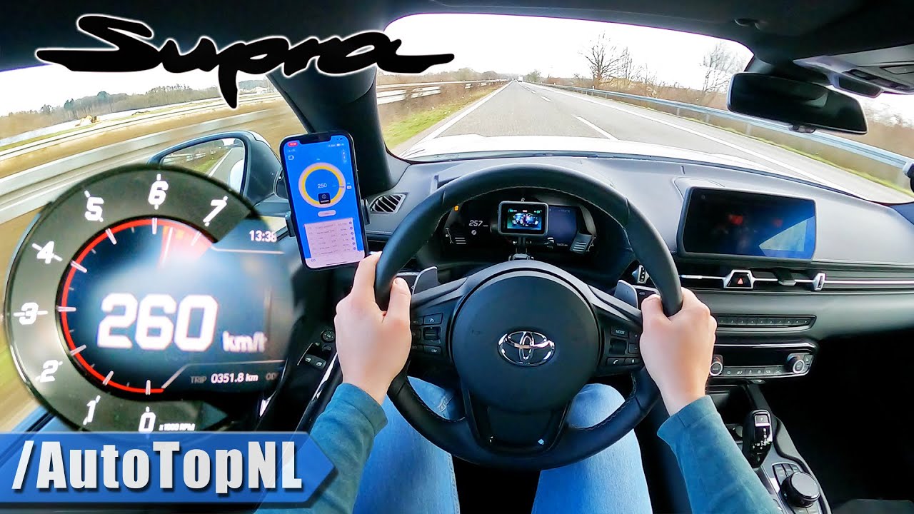 Toyota Supra 2.0T TOP SPEED on AUTOBAHN [NO SPEED LIMIT] by AutoTopNL ...