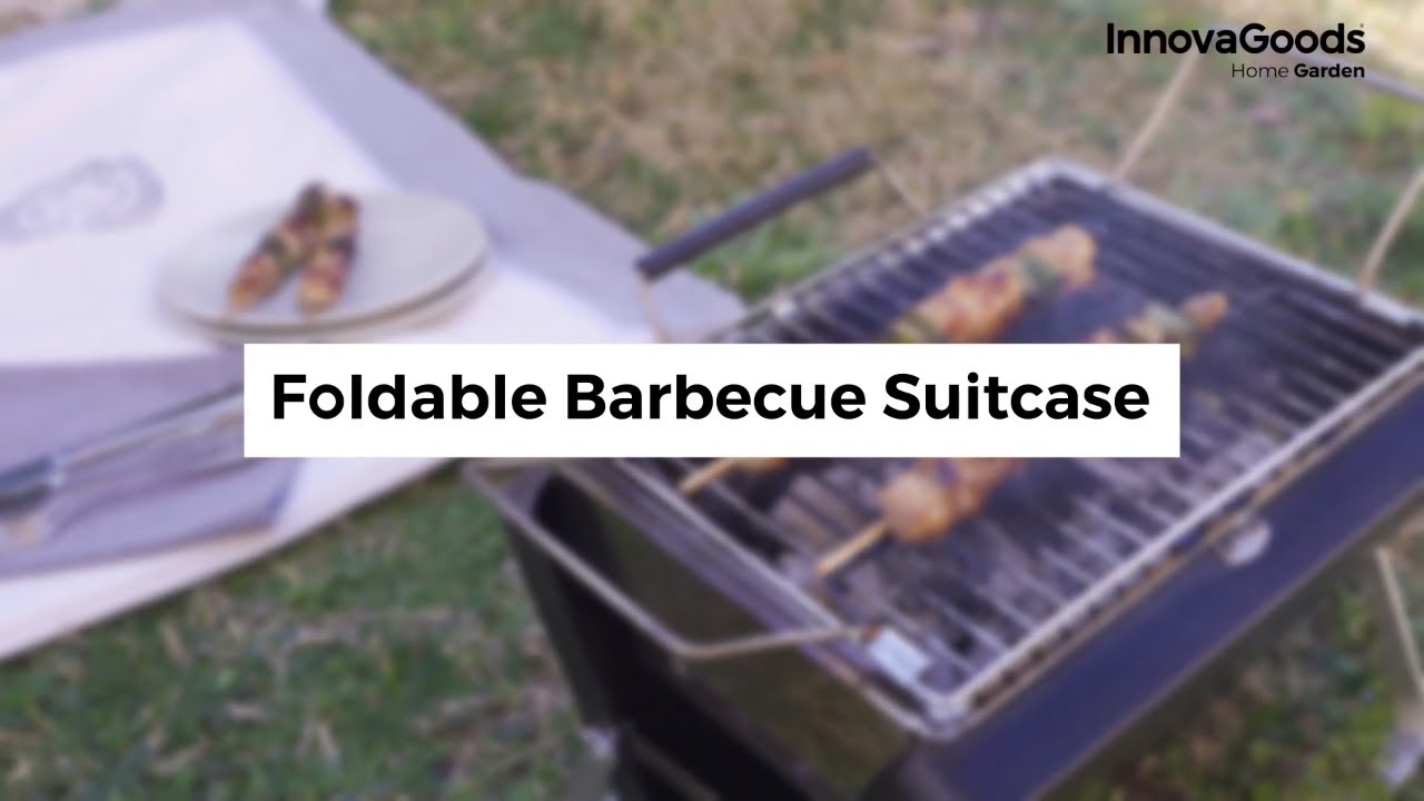 InnovaGoods Foldable Barbecue Suitcase - YouTube