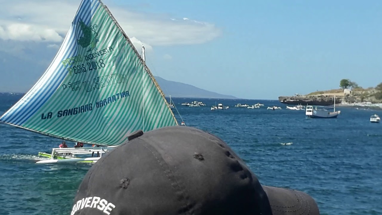 Lomba sampan layar tradisional sangiang api.. - YouTube