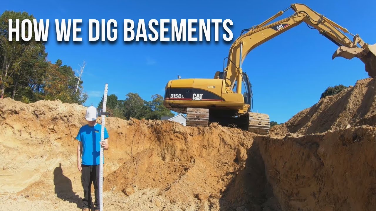 Digging A Large Basement! - YouTube