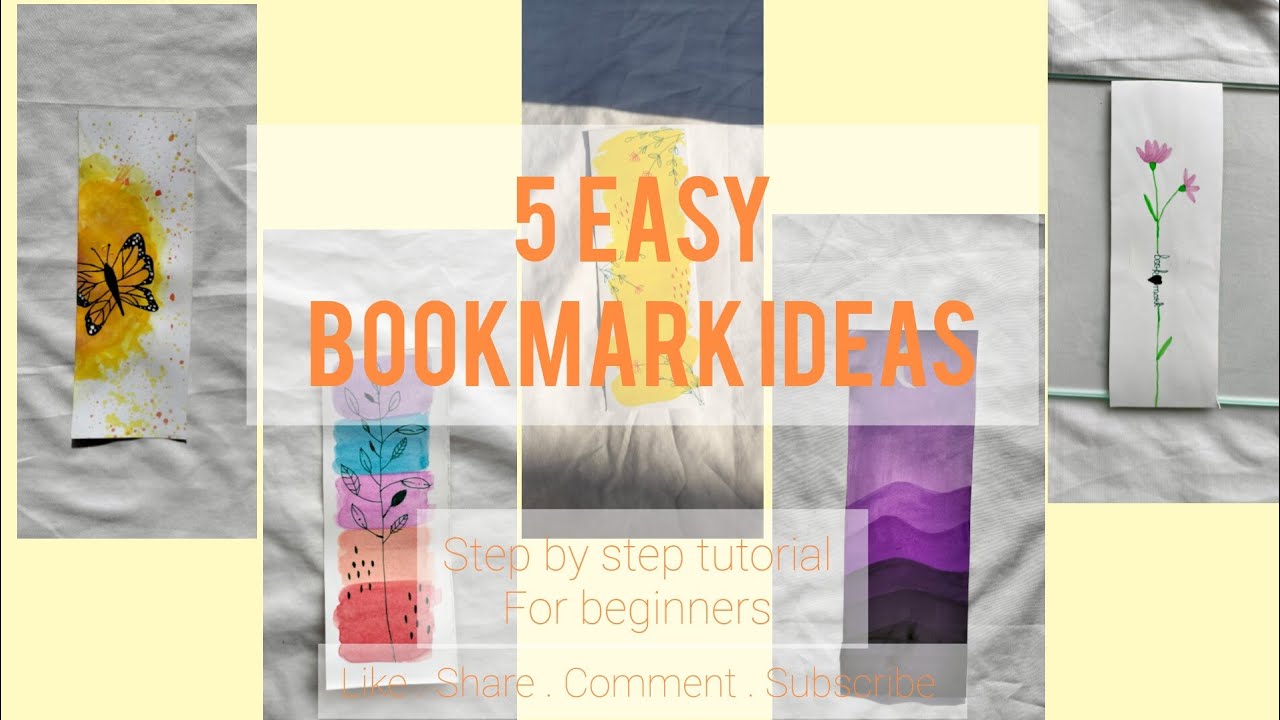 easy bookmark making ideas|step by step tutorial|for beginners # ...