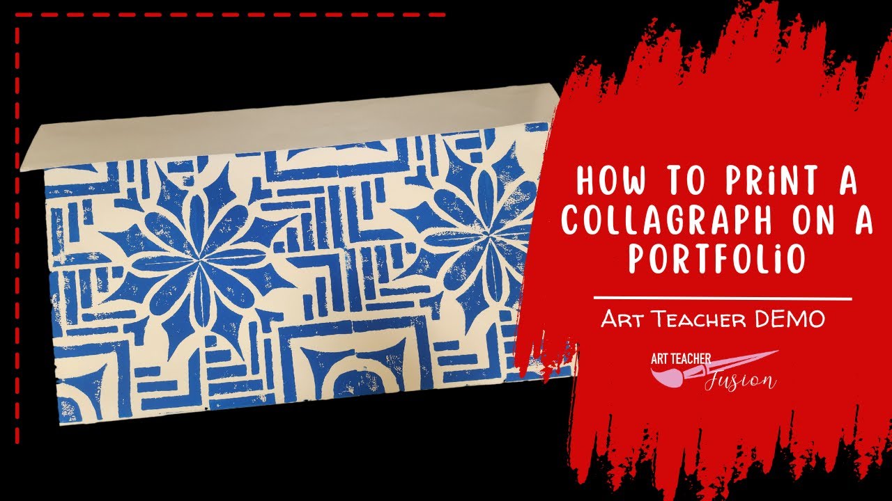 Collagraph Printmaking on a Portfolio Radial Design High School Art ...