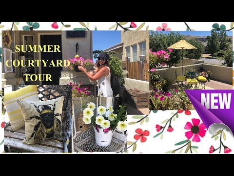 SUMMER COURTYARD TOUR - YouTube