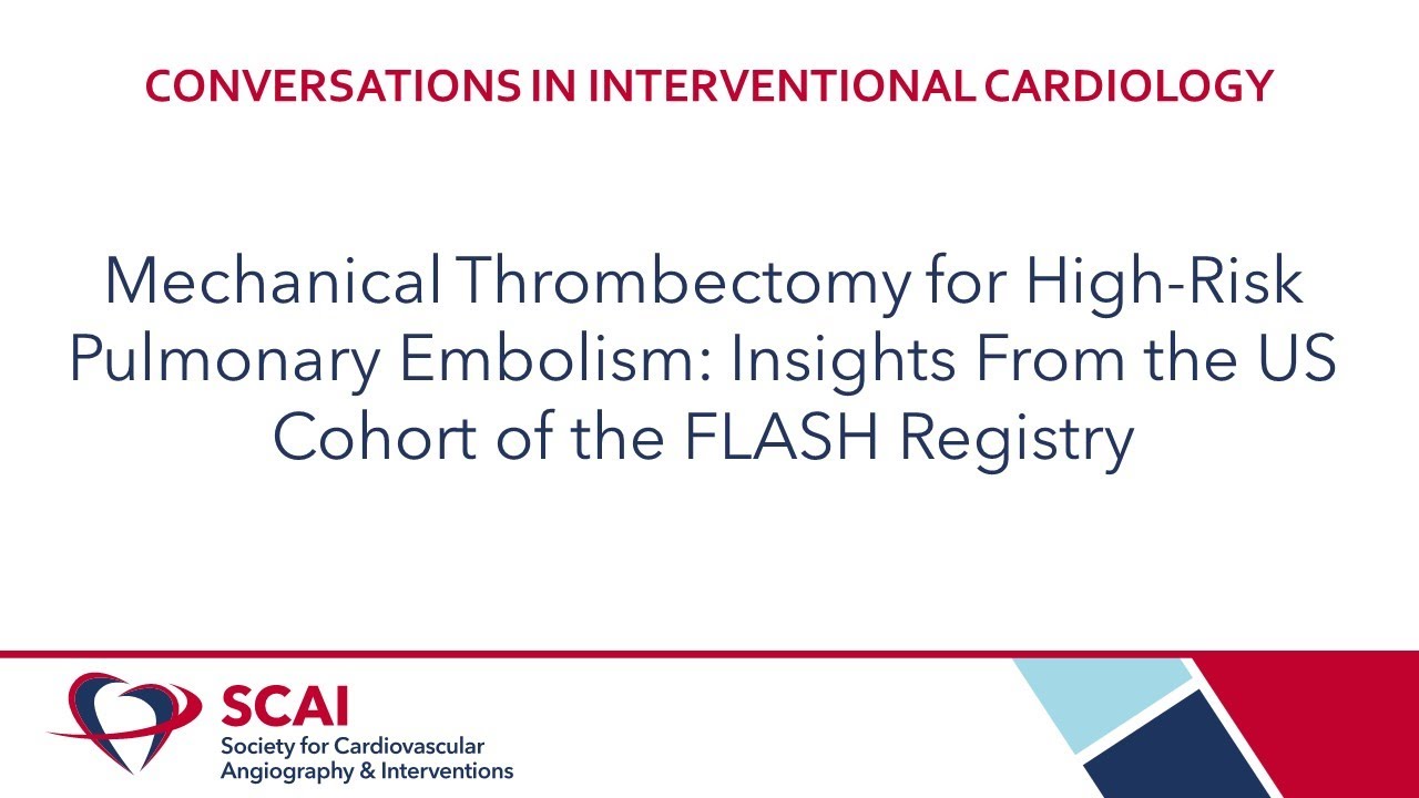 Conversations in Interventional Cardiology: Mechanical Thrombectomy for ...