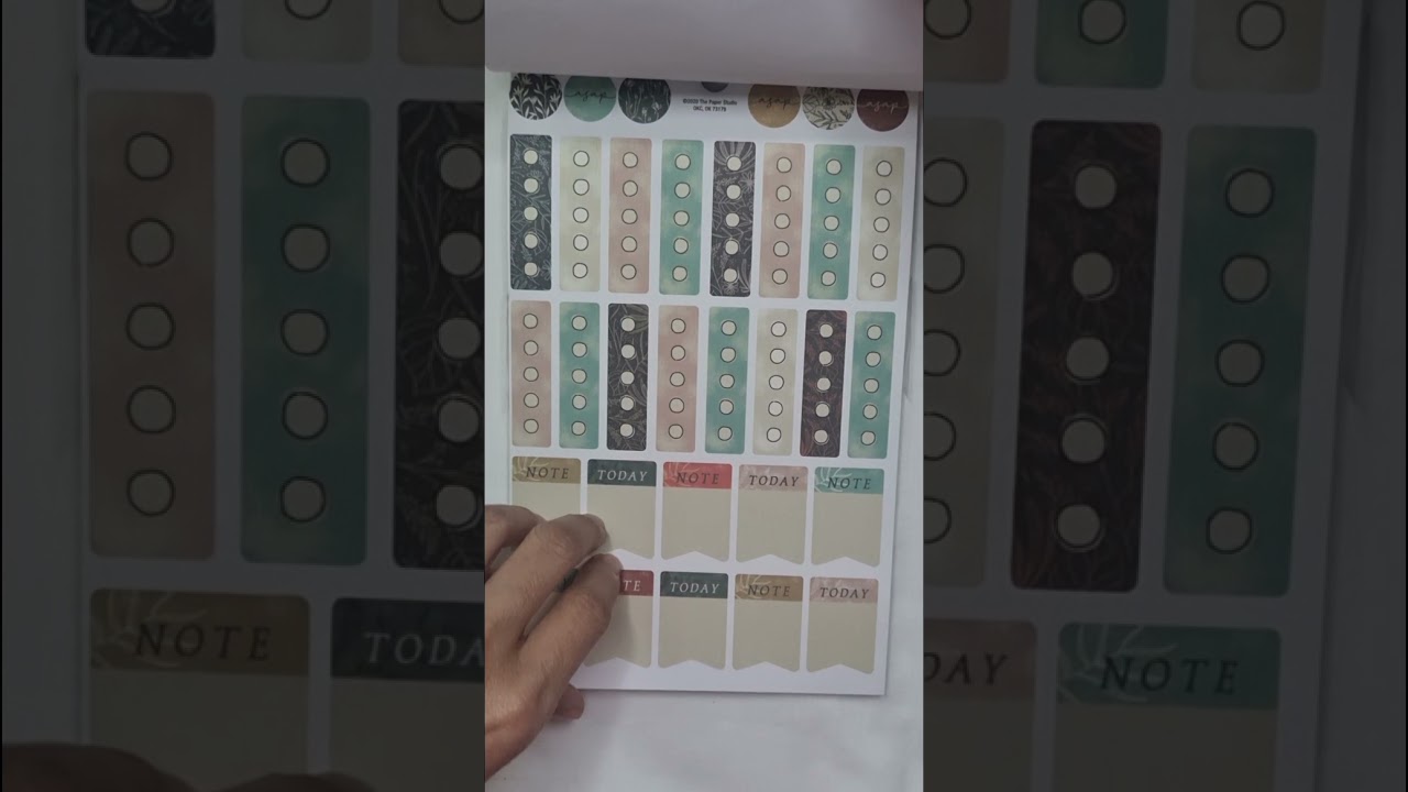 Agenda 52 Sticker Book Flipthrough - Joyful Oasis - YouTube