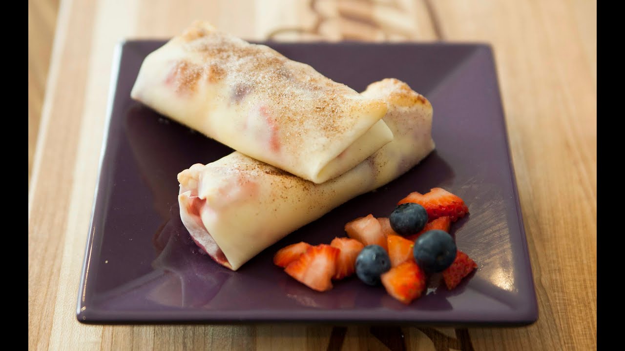 Berry Cheesecake Wraps - YouTube
