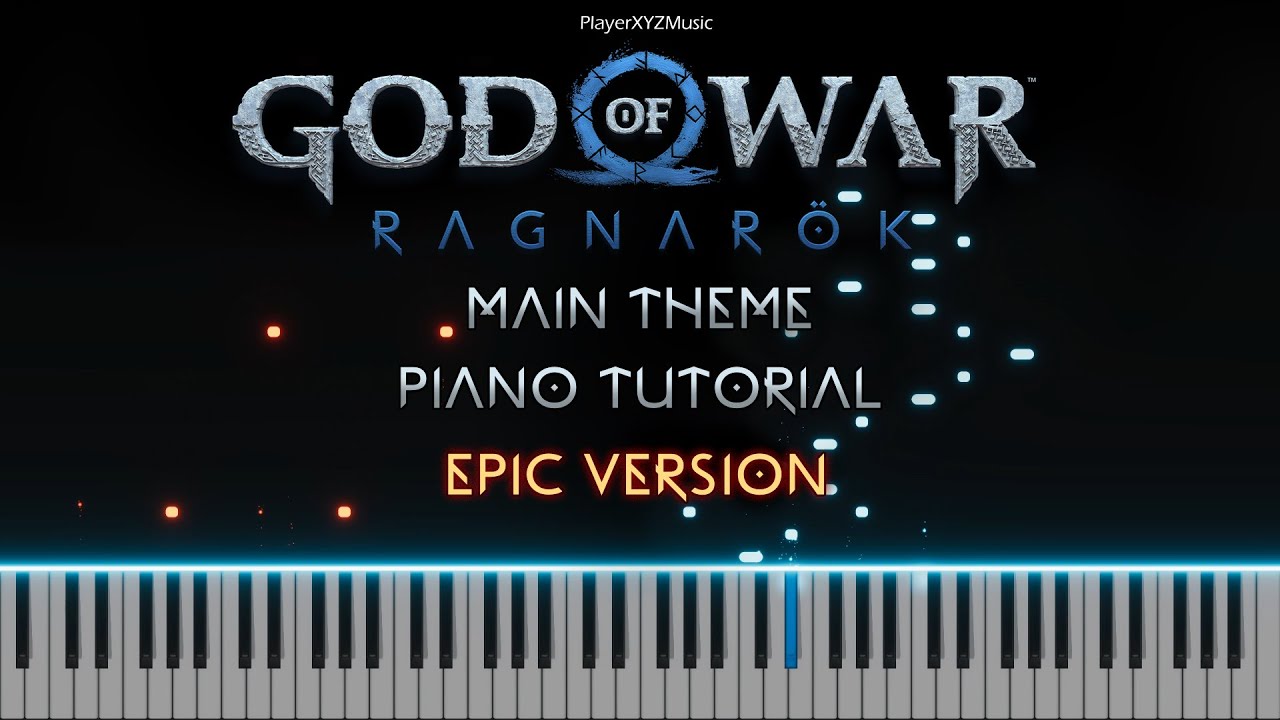 God of War Ragnarök - Main Theme - Epic Version (Piano Tutorial) - YouTube