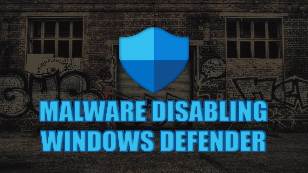 Can Malware Disable Windows Defender ? - YouTube